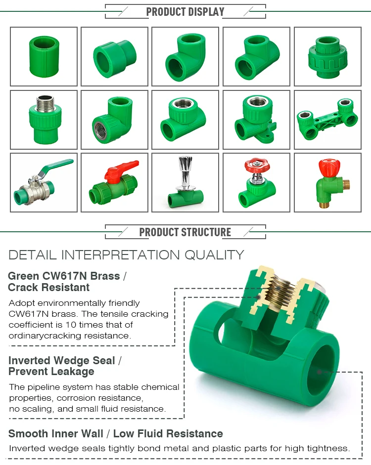 Ifan High Standard Ppr Pipe Fittings 20-63mm Ppr Double Union Ball Valve Ppr Pipe And Fitting ...