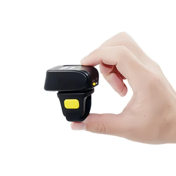 Wireless Blue Tooth Mini Finger Qr Bar Code Reader Portable Wearable ...