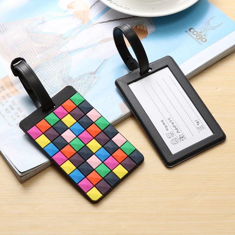 Smart PVC Luggage Tag Suitcase Baggage Tag Name ID Card Labels ...