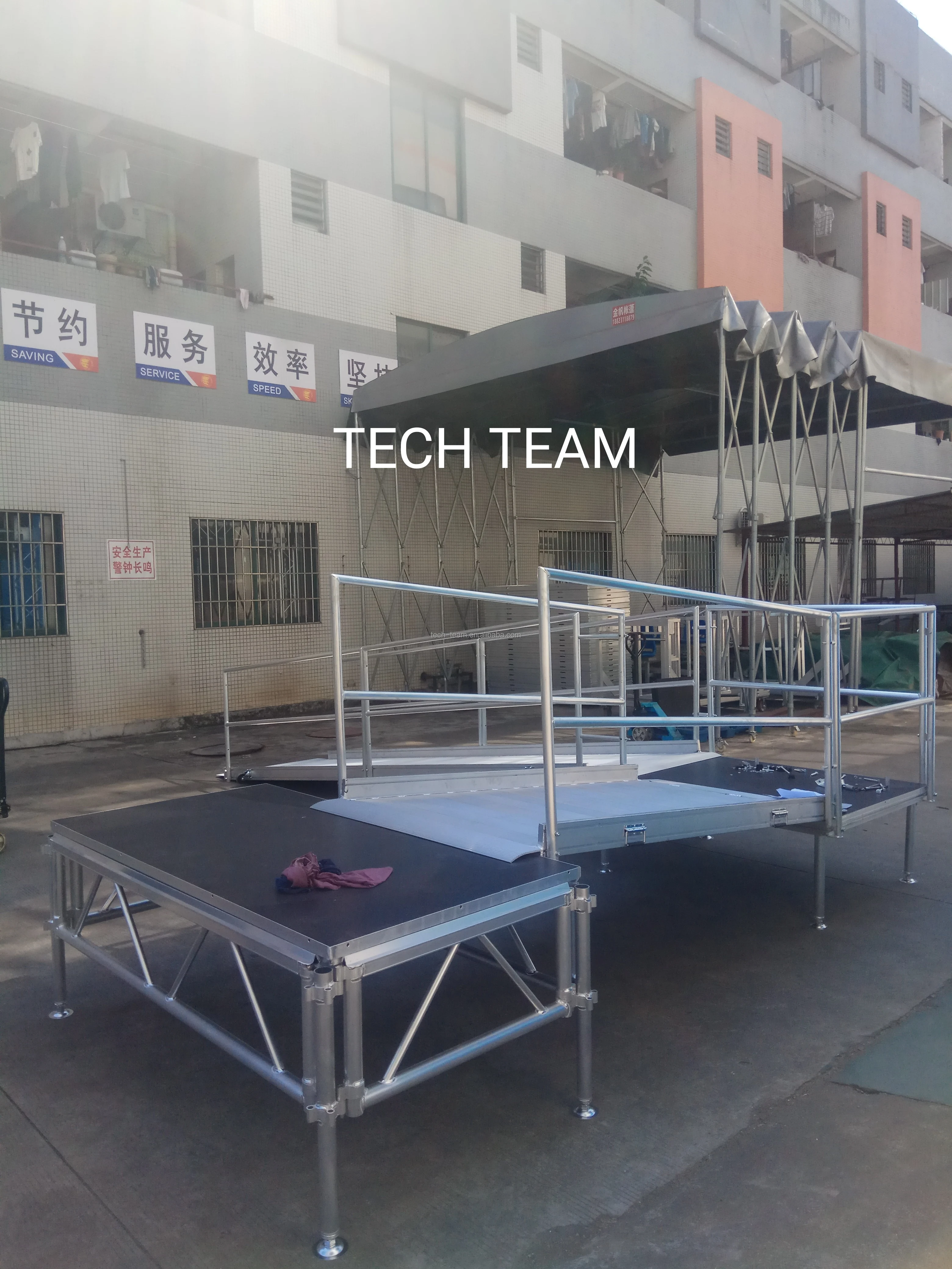 Easy Roll up Folding Portable Aluminum Ramp With Adjustable Support ...