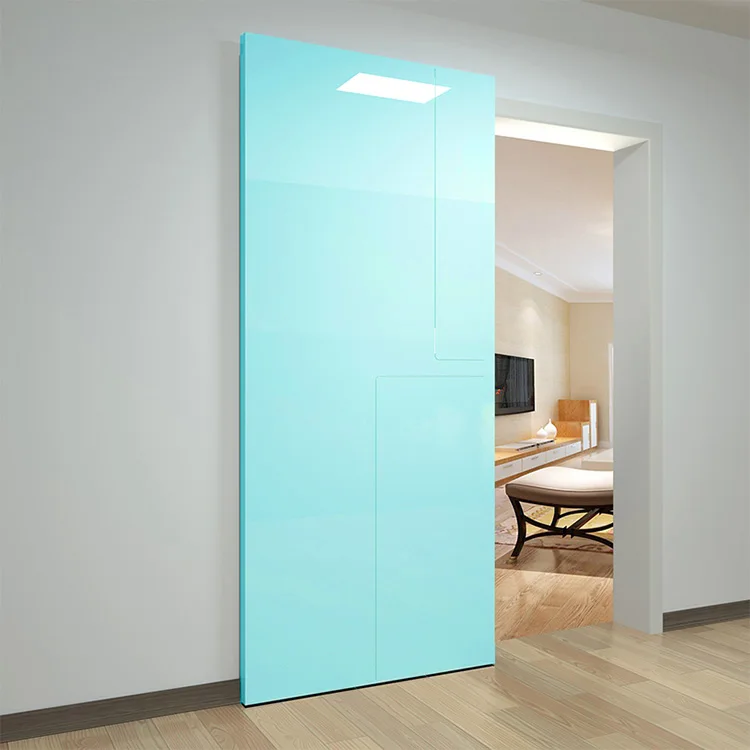 Wall Mount Trackless System Ghost Door Interior Magic Sliding Water ...