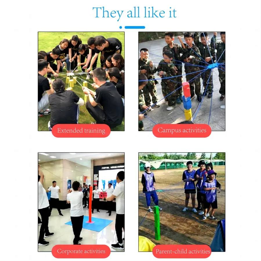 Outdoor Teamwork to Build Towers Unite Game Teams Expand Collaboration ...