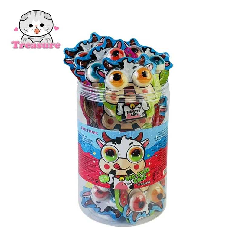 Cartoon Cow Eye Gummy Half Eye Gummy Halal Candy| Alibaba.com
