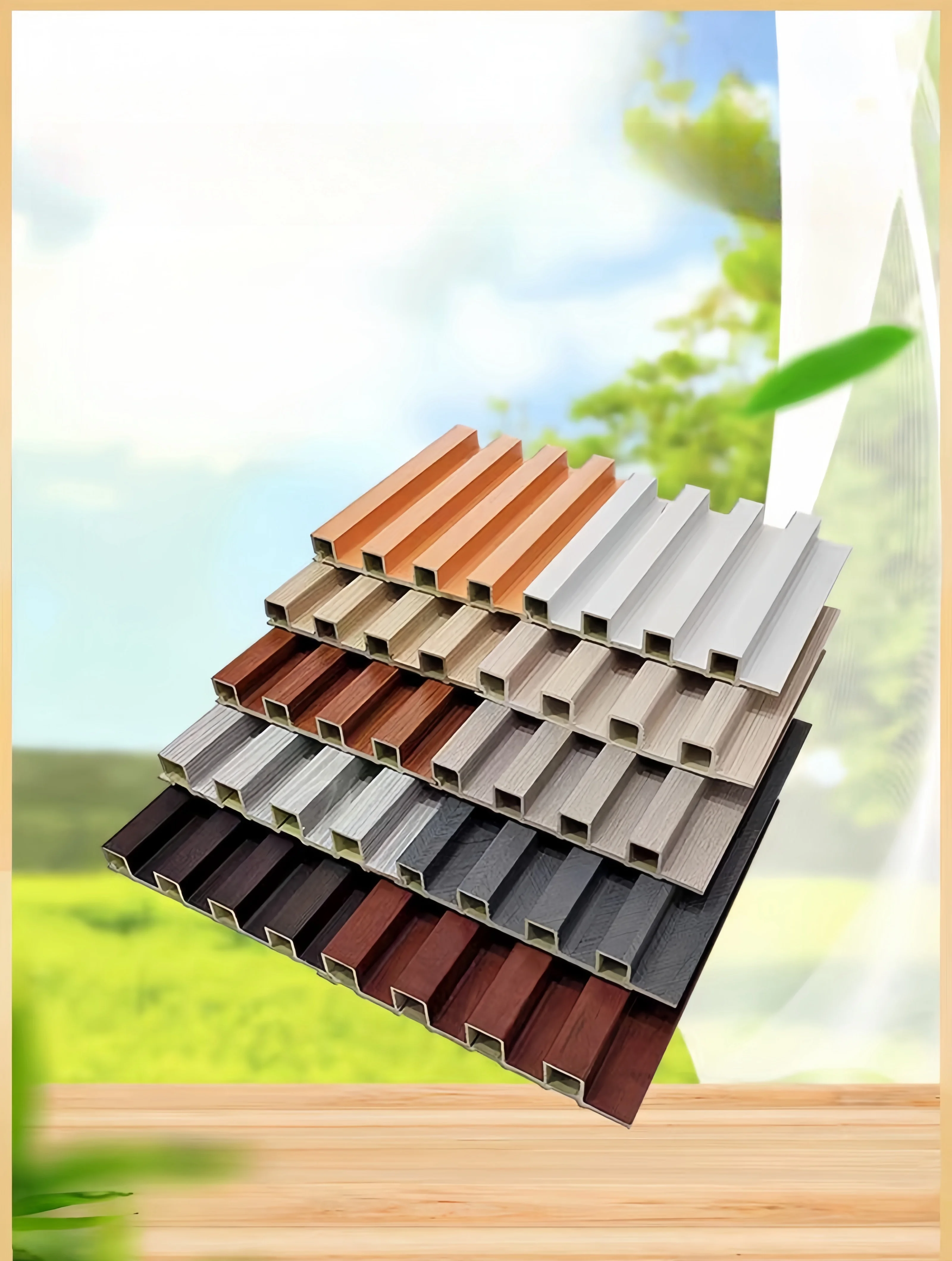 Decorative Lambrin Panel Wall Wpc 3d Indoor Decor Wpc Cladding Wall ...