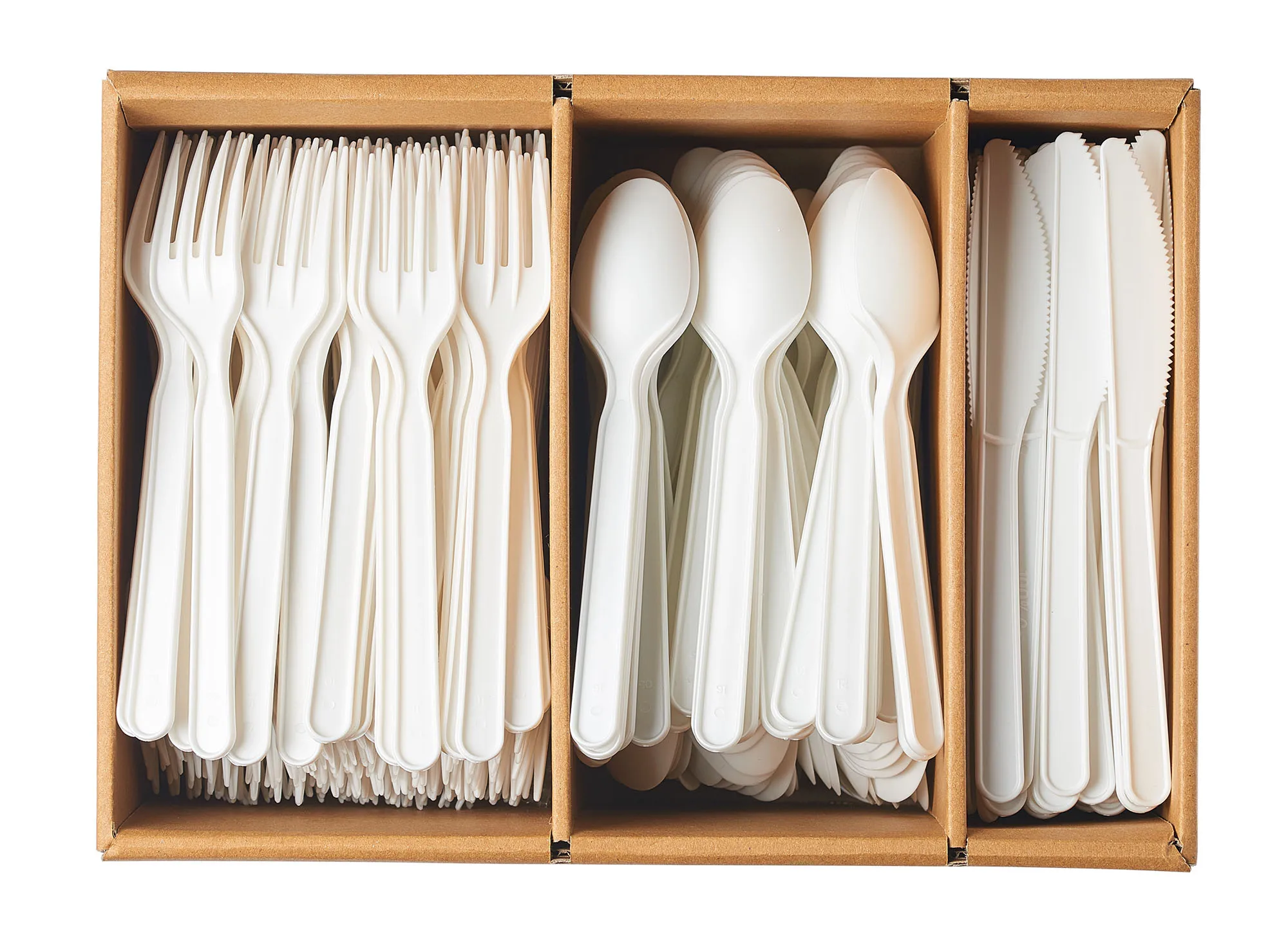 Eco-Friendly Biodegradable Compostable CPLA Cutlery Set Disposable PLA ...