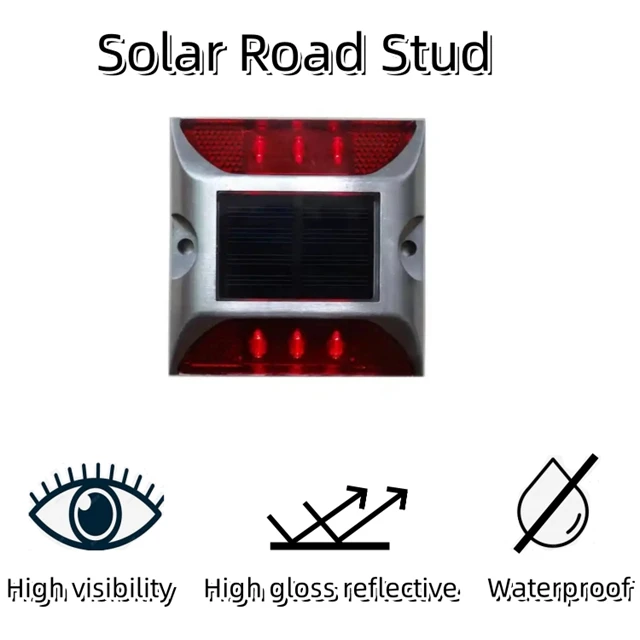 Durable Reflective Aluminum Powered Path Blinking Light Traffic Safety ...