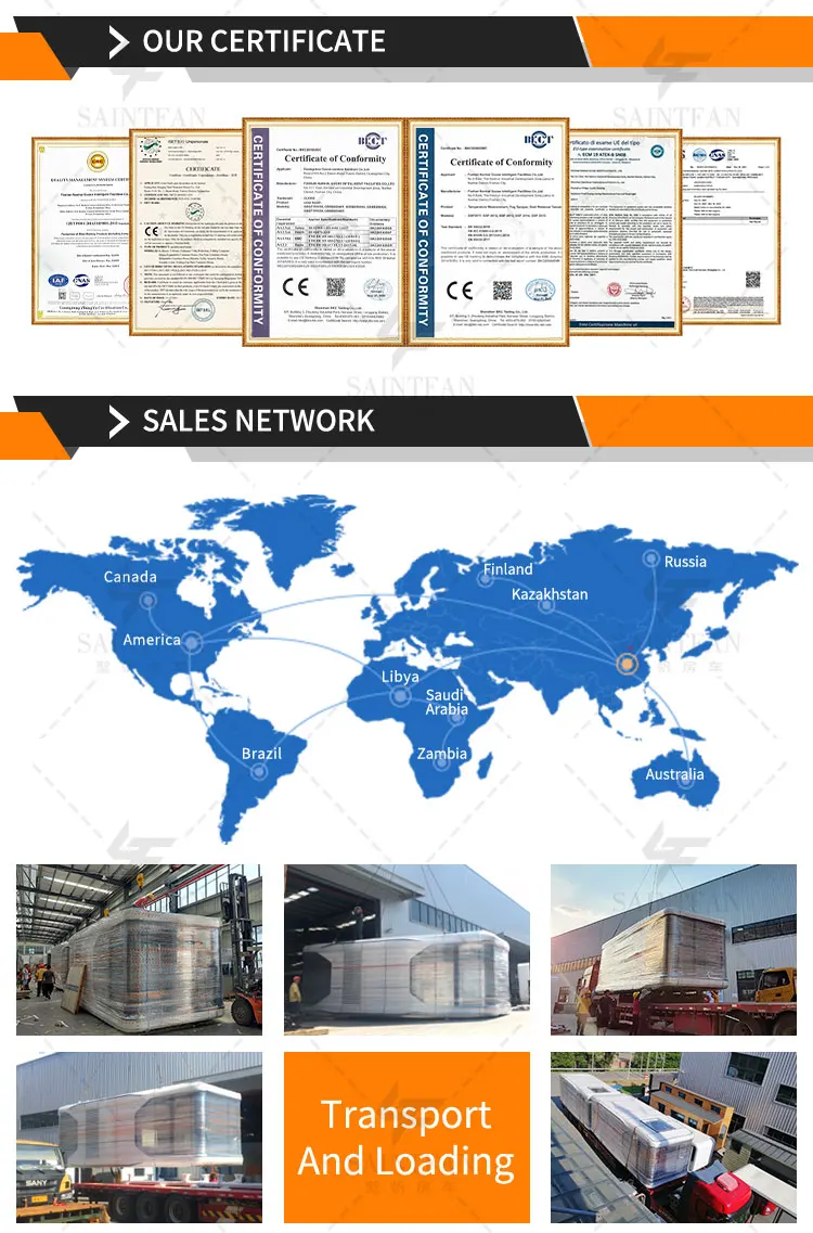Movable Precast Capsule Container House Economical Precast Capsule ...