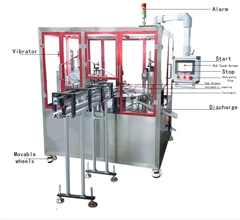 4 Heads Aseptic Beverage Filler Machine 6 Nozzles Spout Bag Filling ...