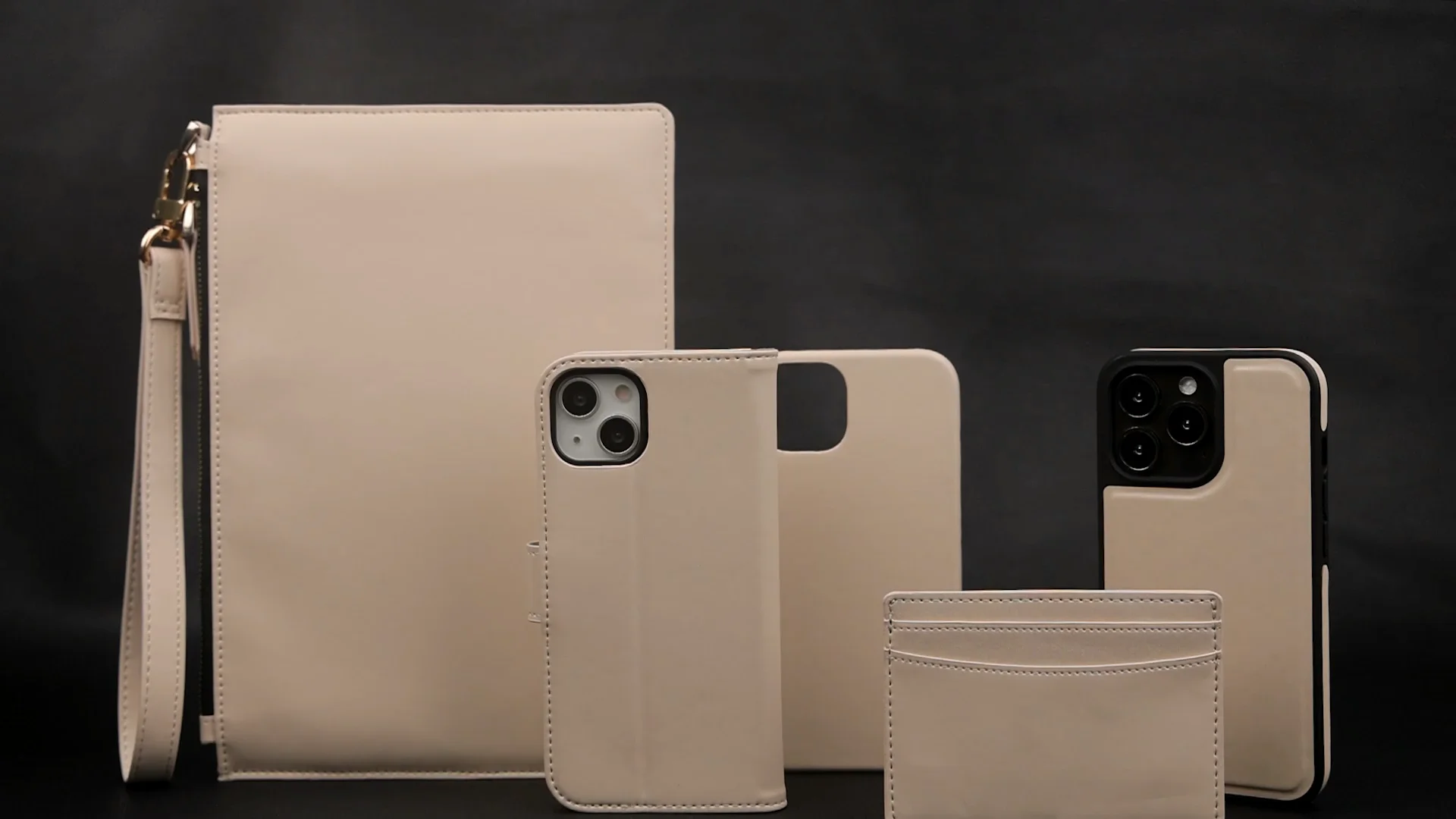 Recycle Apple Pee Material Phone Case With Card Holder Eco Friendly ...