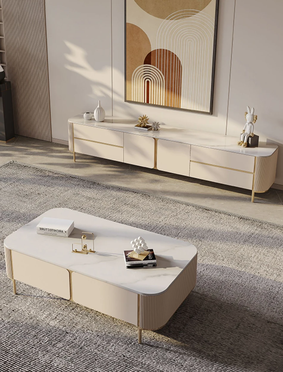 Modern Customized Hotel TV Stand Home Furniture TV Cabinet and Coffee ...