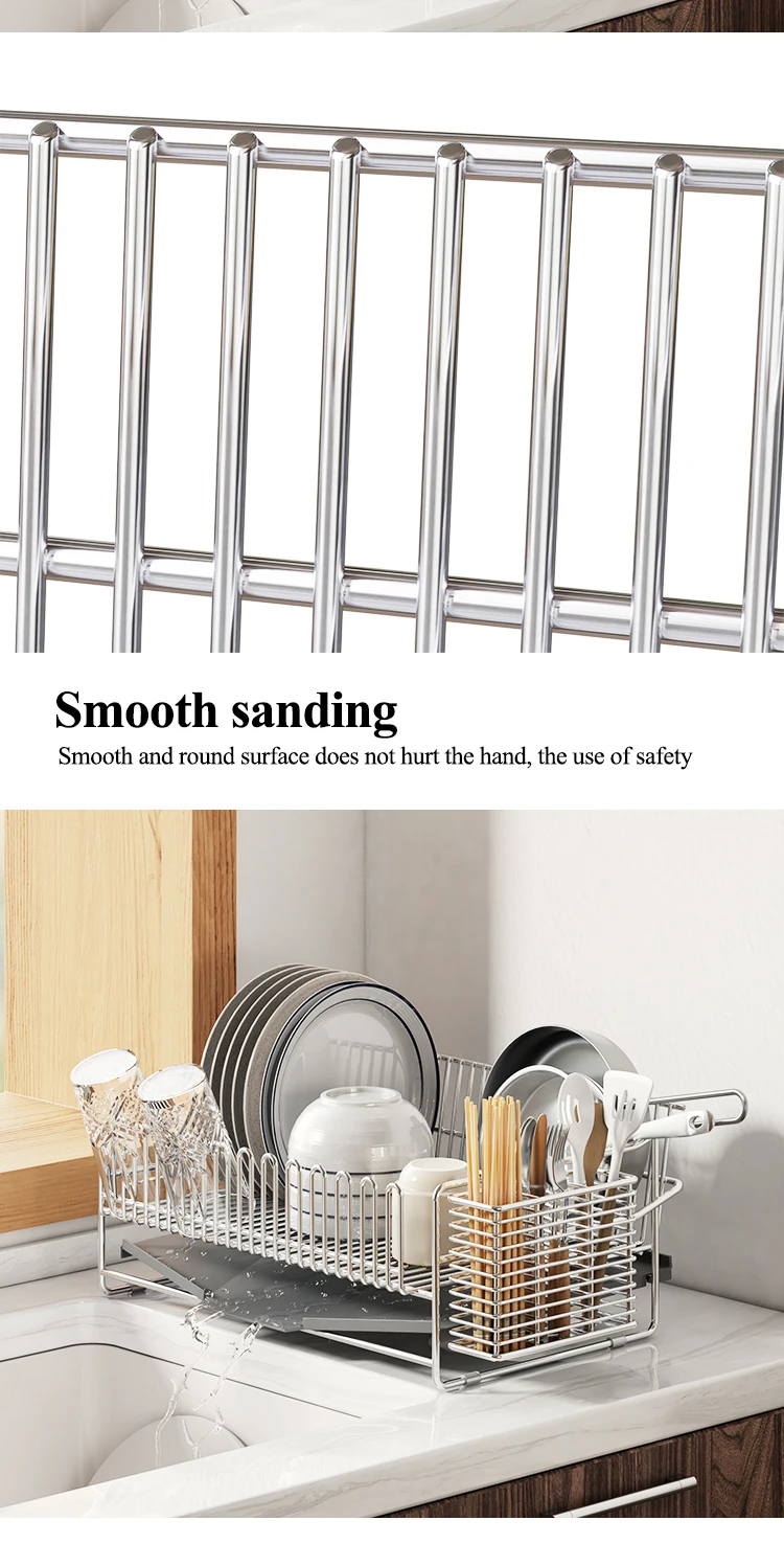 Stainless Steel Kitchen Corner Dish Rack Over Sink - Buy Stainless ...