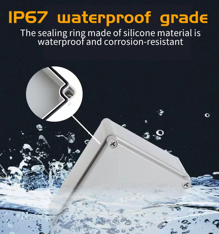 Plastic Junction Box Ik08 Anti-collision Level With Rubber Sealing Ring ...