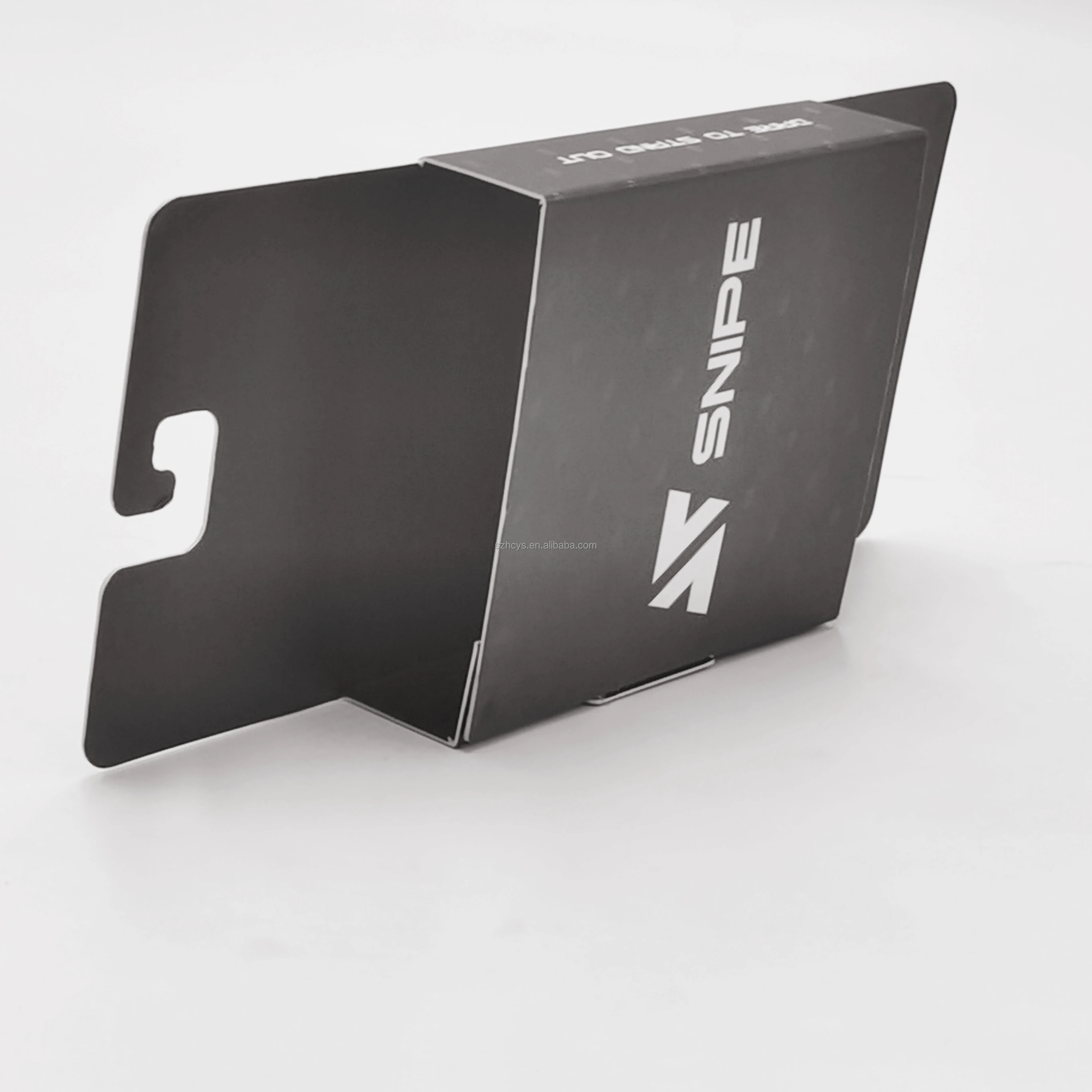 Customized Logo Folded Cardboard Hang Tag Kraft Paper