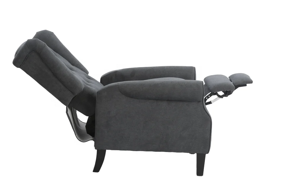 Modern SX-81376 One-Seat Metal and Wooden Frame Recliner Extendable ...