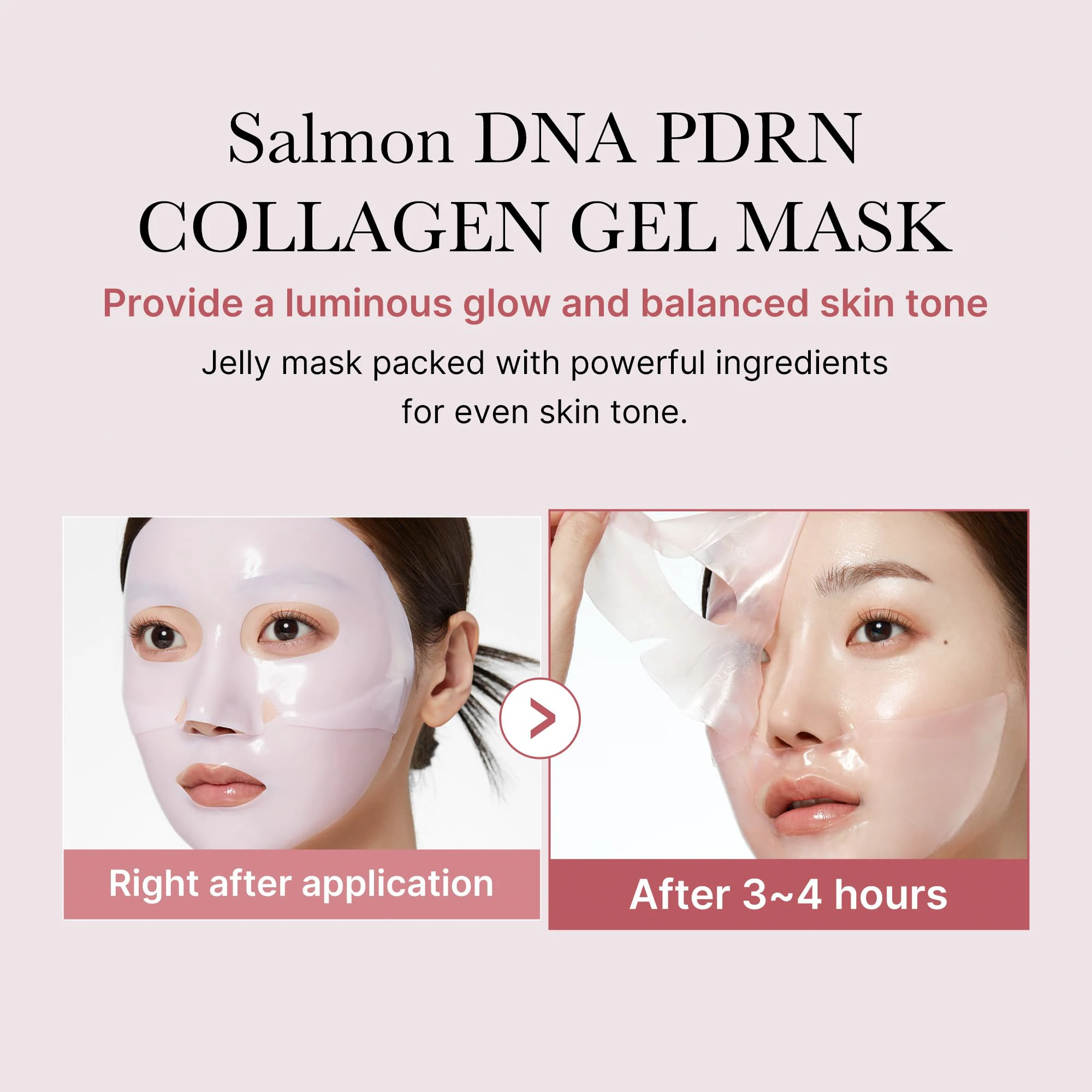 OEM Pink Jelly Gel Collagen Mask - Nourishing & Firming