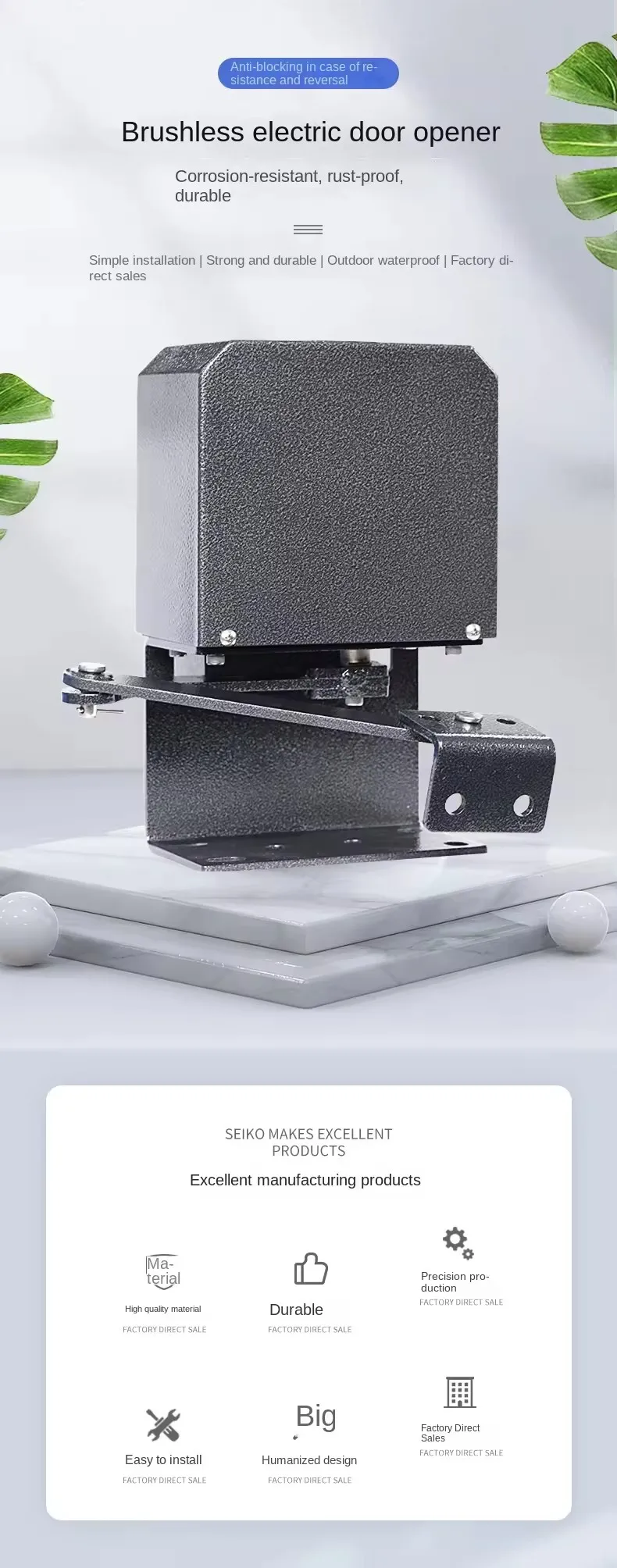 Automatic Opening And Closing Door Villa Gate Opener Side Door 90 ...