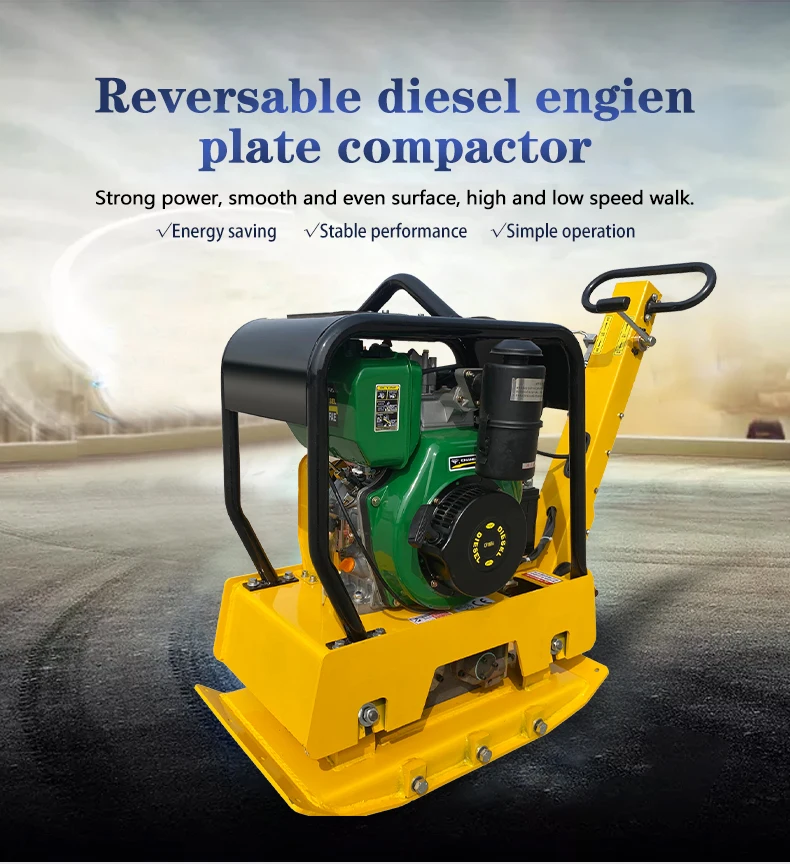 Heavy Reversible Plate Compactor Dynamic Portable Plate Compactor - Buy ...