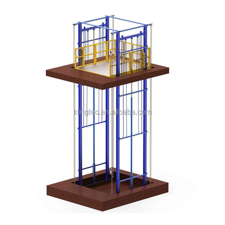 Freight Warehouse Elevator Remote Control Motorized Lifting Platform ...