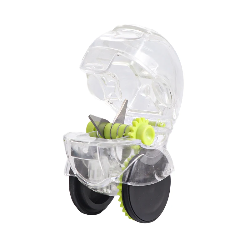 Rukioo 2023 New Transparent Plastic Herb Spice Grinder Portable Wheel ...