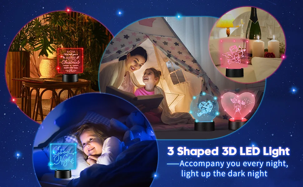 Acrylic 3d Illusion Led Lamp Customized Acrylic Creative 3d Night Light ...