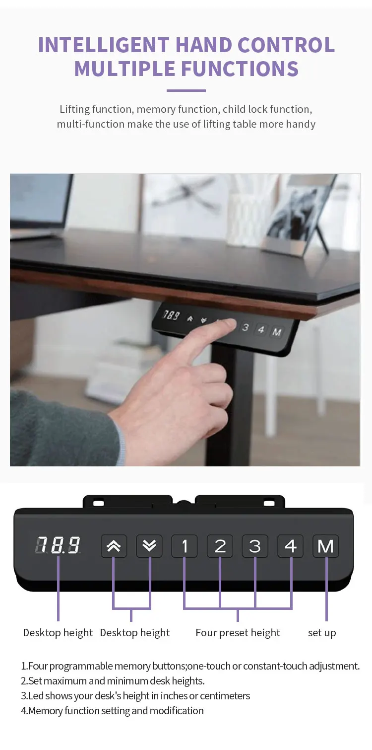 Height Adjustable Office Table Laptop Desk Office Table Computer Table ...