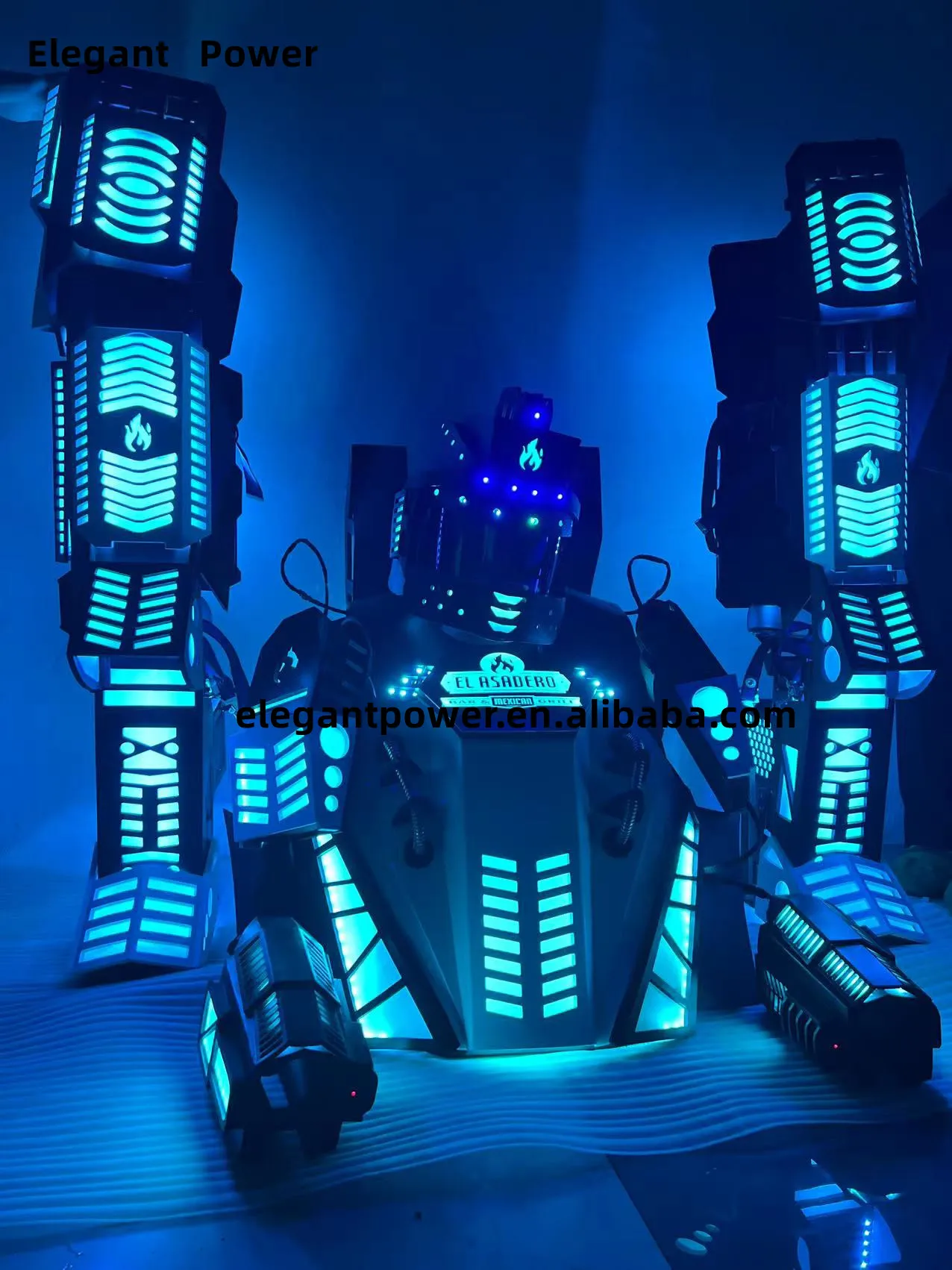 Party Traje Led Robot Costume Led Clothes Stilts Walker Costume ...