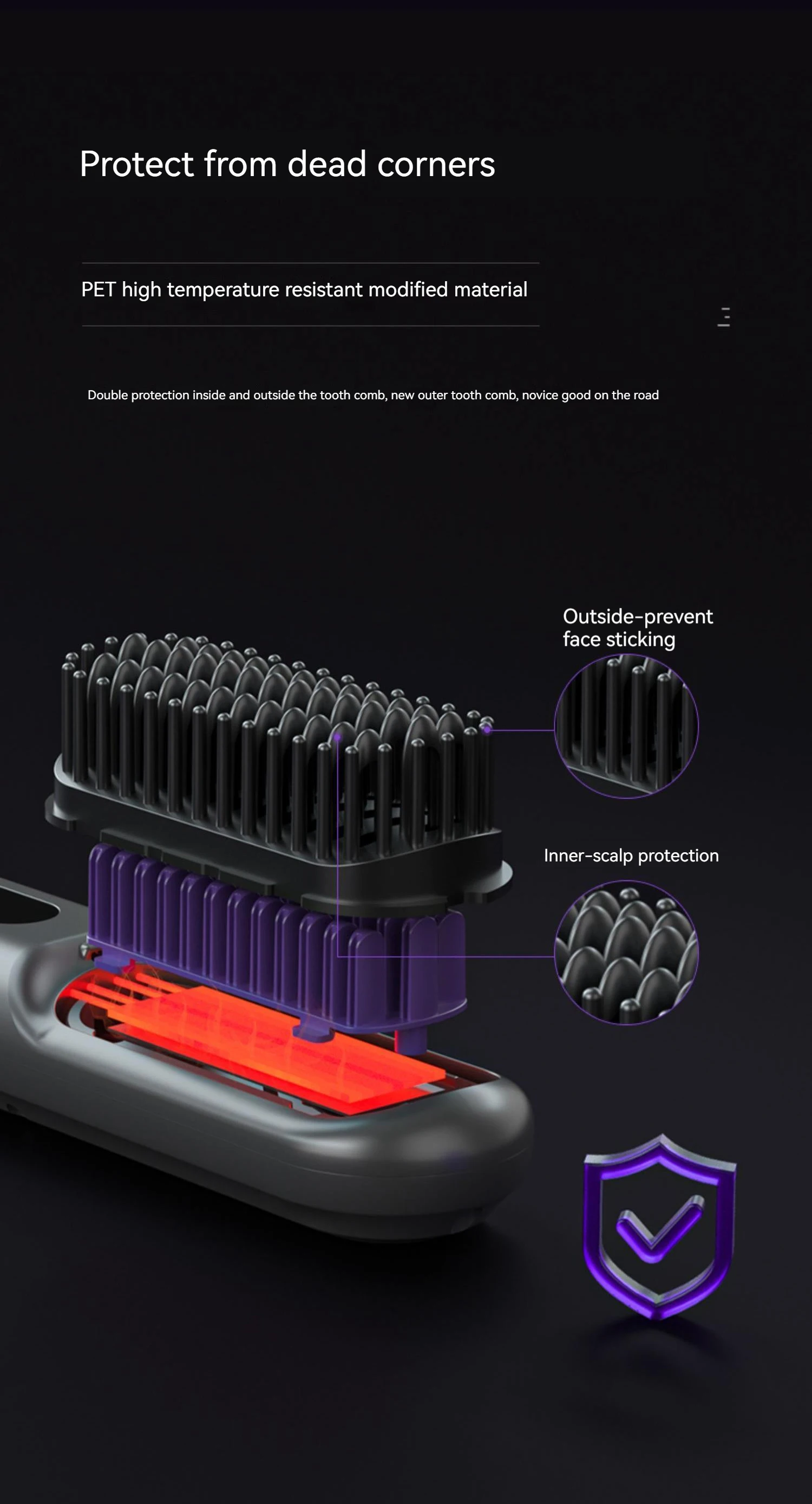 Lowra Rouge Wireless Straight Hair Comb Portable Electric Comb Anti ...