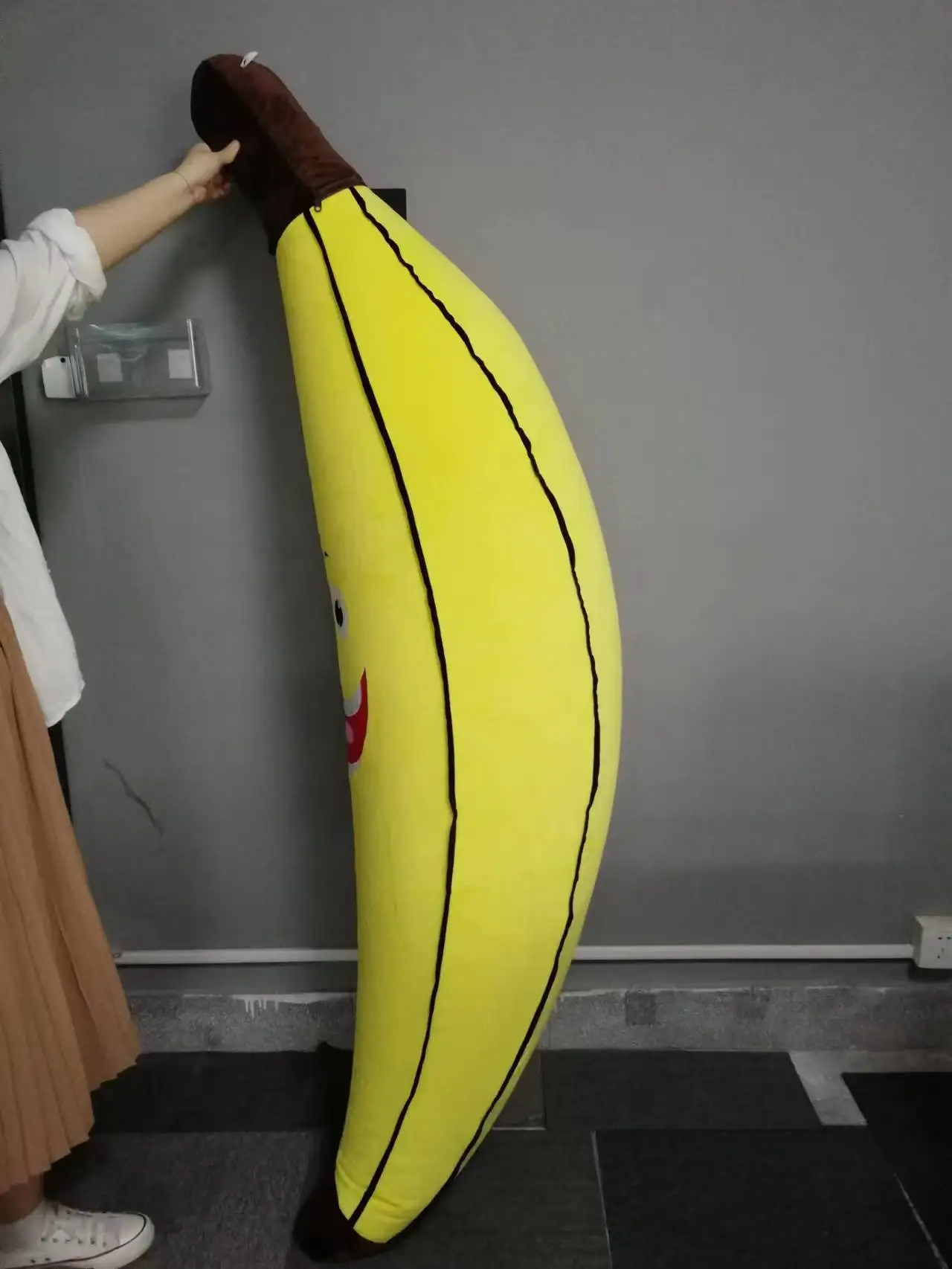 Giant Banana Inflatable Plush Toy Customized Available 180cm Inflatable ...