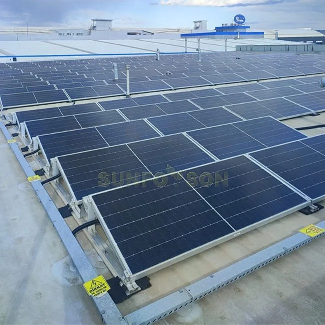 Flat Roof Solar PV Bracket System Triangle Mount Structure Rooftop ...
