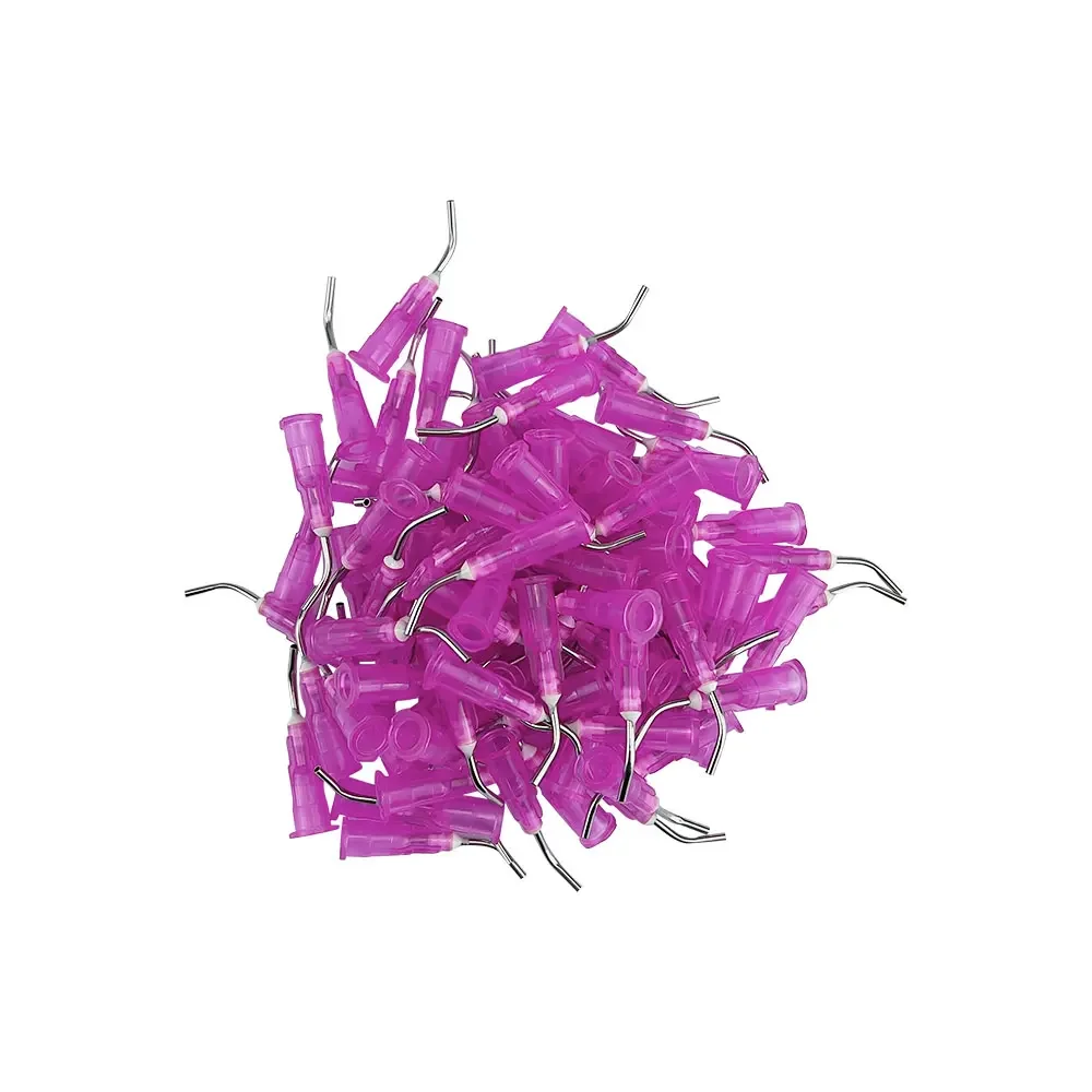 Disposable Dental Irrigation Bent Needle Tips Flow Sealant Etchant ...