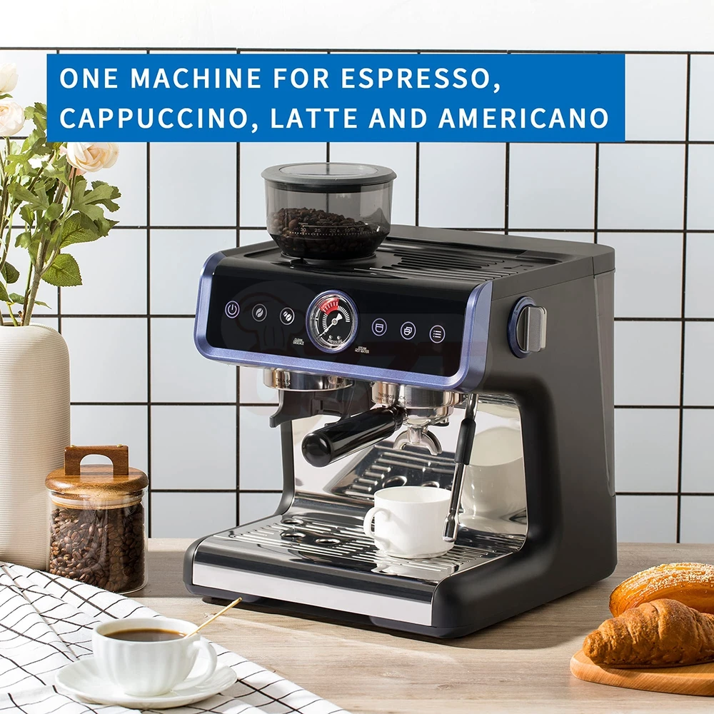 110v All In One Espresso Automatic Cup Commercial Electric Italian With ...