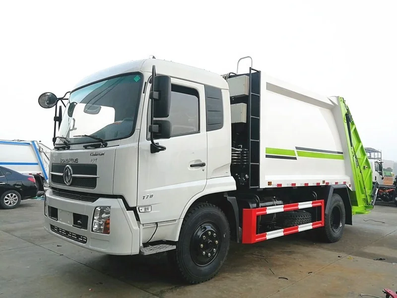China Dongfeng 8m3 Compactor Garbage Truck Rubbish Bin Collection Dump ...