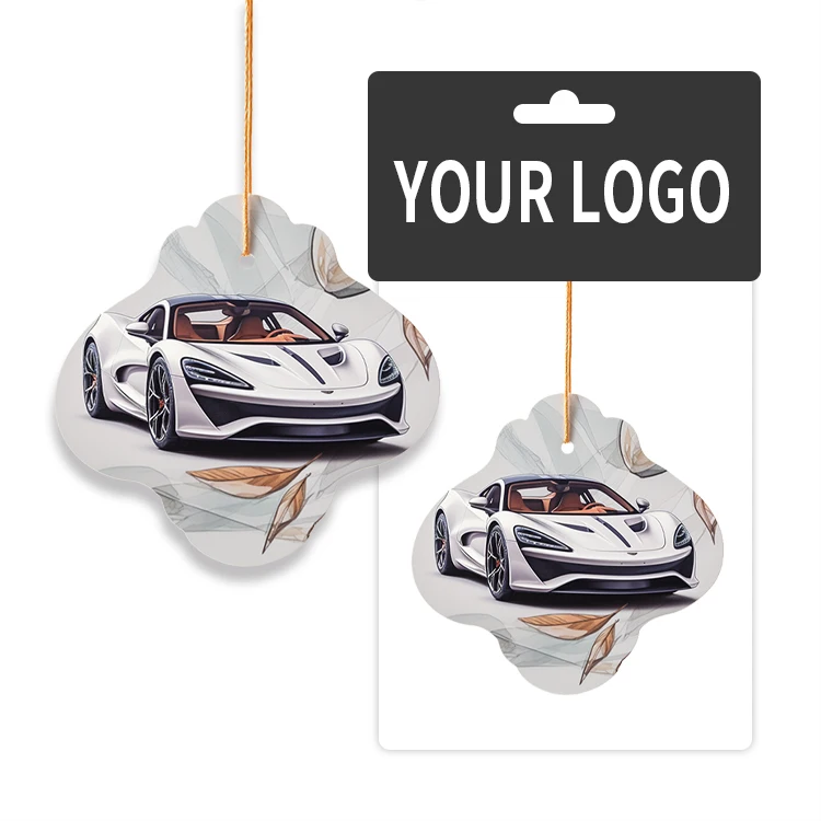 Paper perfume hanging car freshener machine factory card funny ...