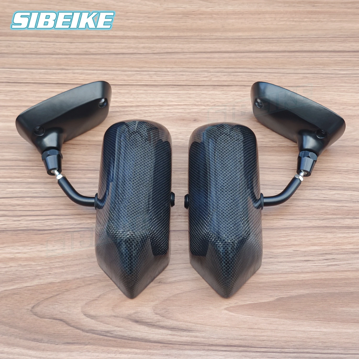 F1 Racing Carbon Craft Square Car Mirror Universal JDM Racing Car Real ...