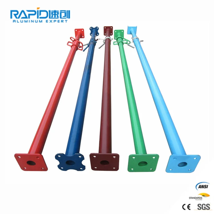 Galvanized Powder Coated Adjustable Steel Acrow Scaffolding Props For Construction Metal ...