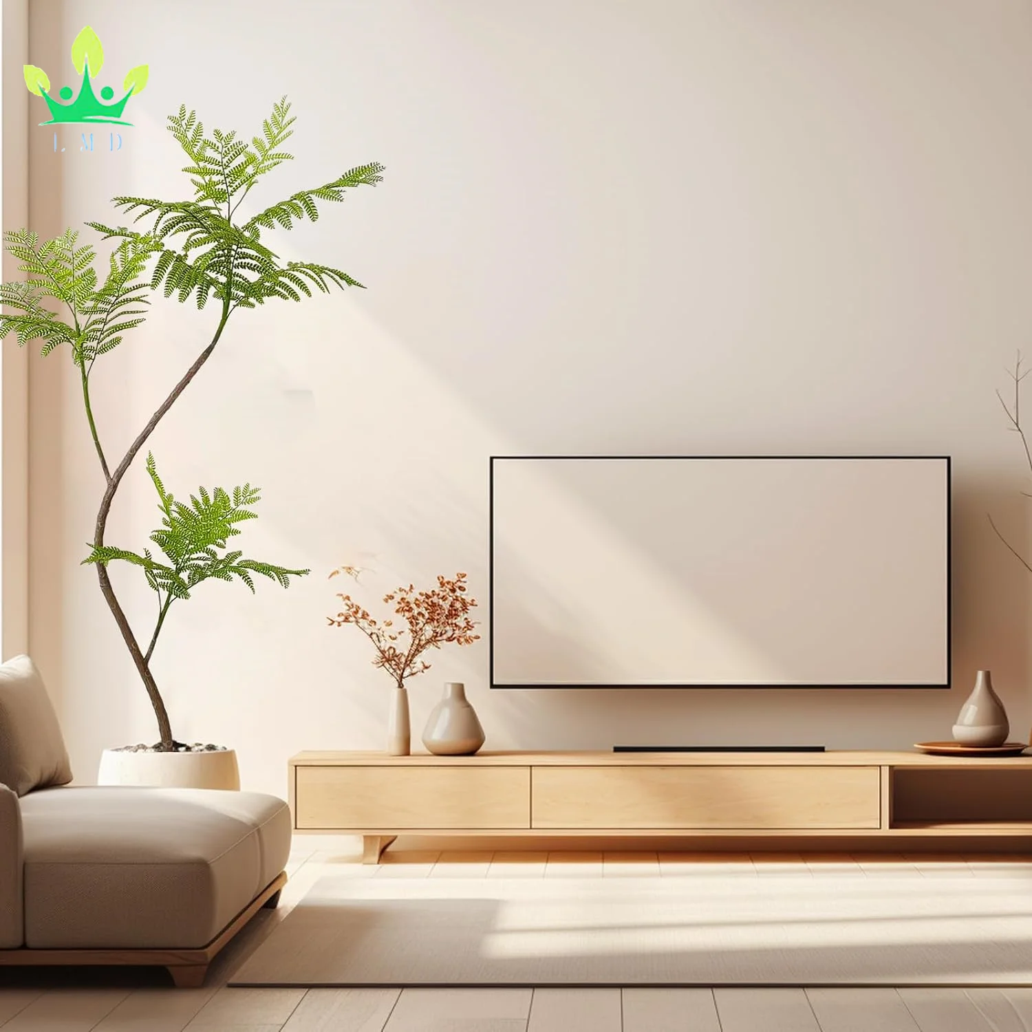 Artificial Jacaranda Tree - Lifelike Indoor Decor Plant