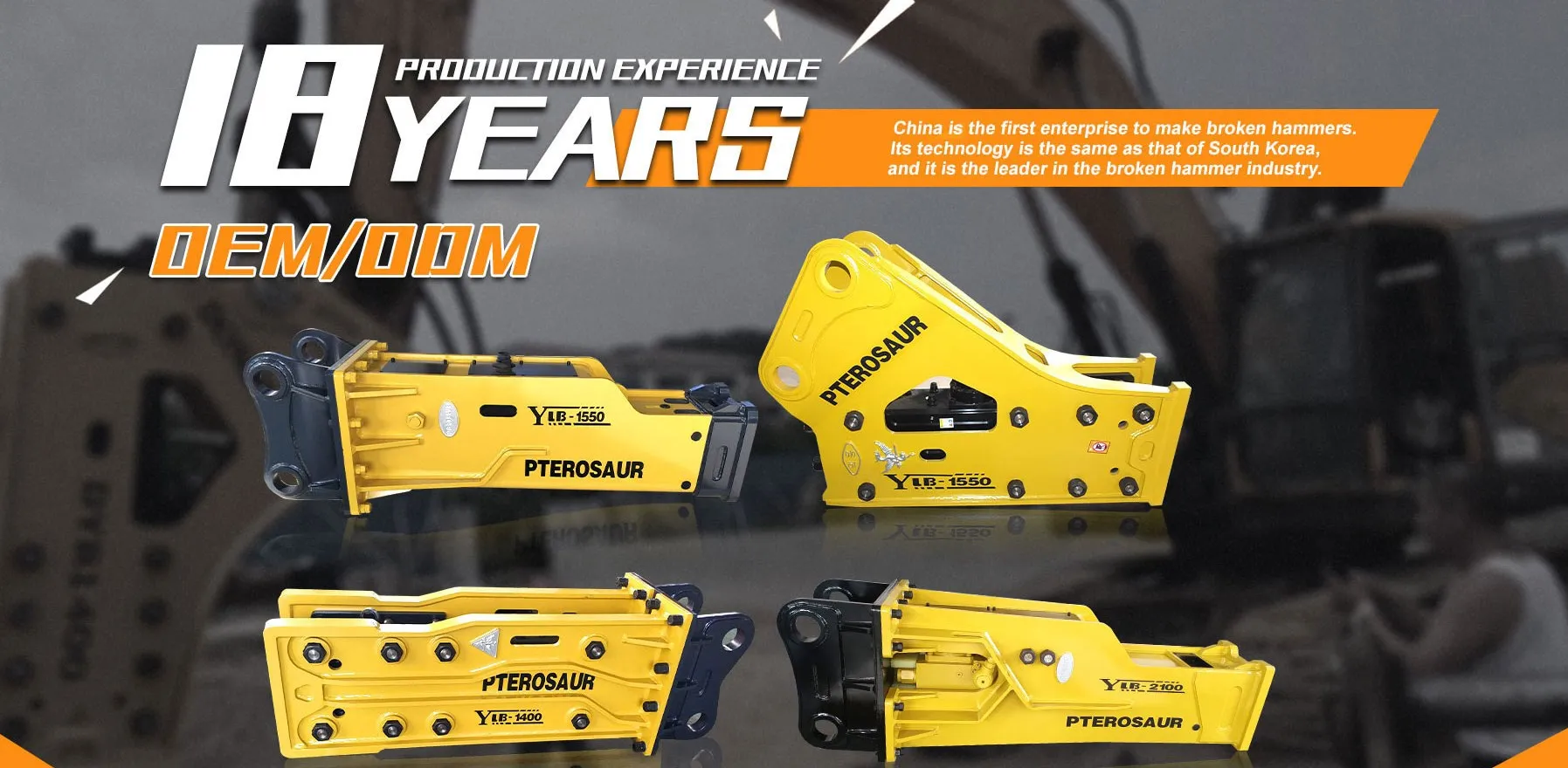 Hydraulic Hammer Cylinders Spare Parts Of Hydraulic Rock Breaker Of ...