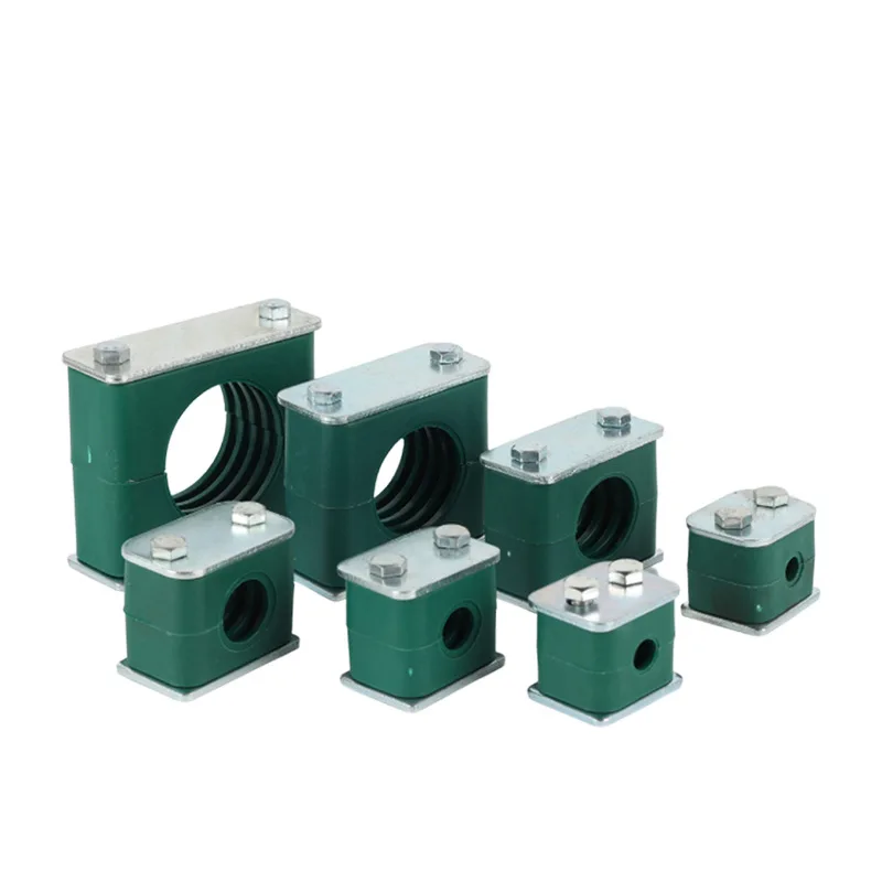 Heavy-Duty Plastic Pipe Clamp Welding Bottom Plate Fixed Steel and Iron ...