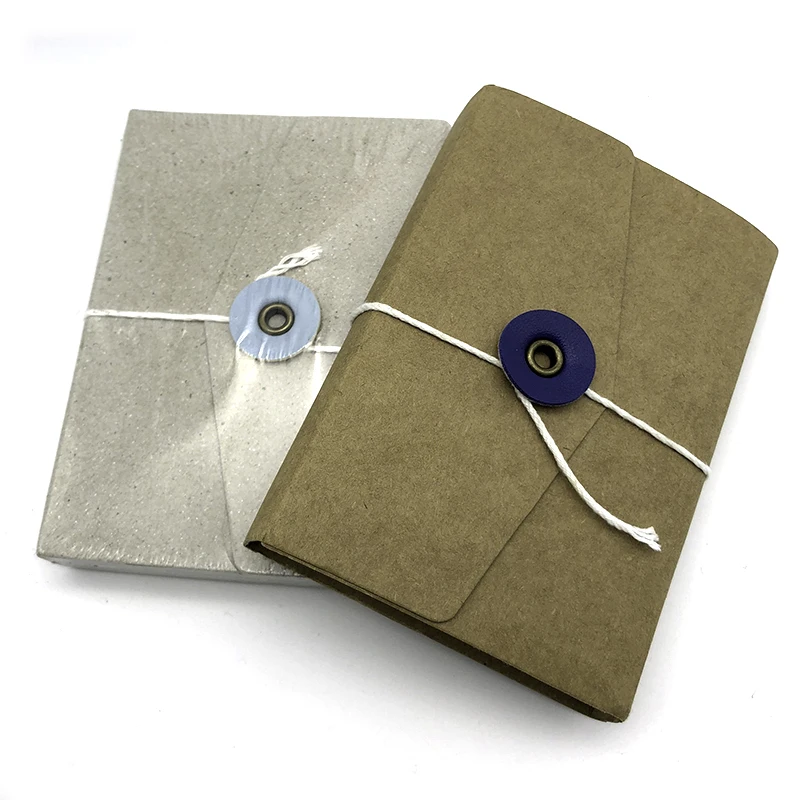 Retro Design Recycle Office Small Size Cute Pocket Brown Kraft Notebook ...