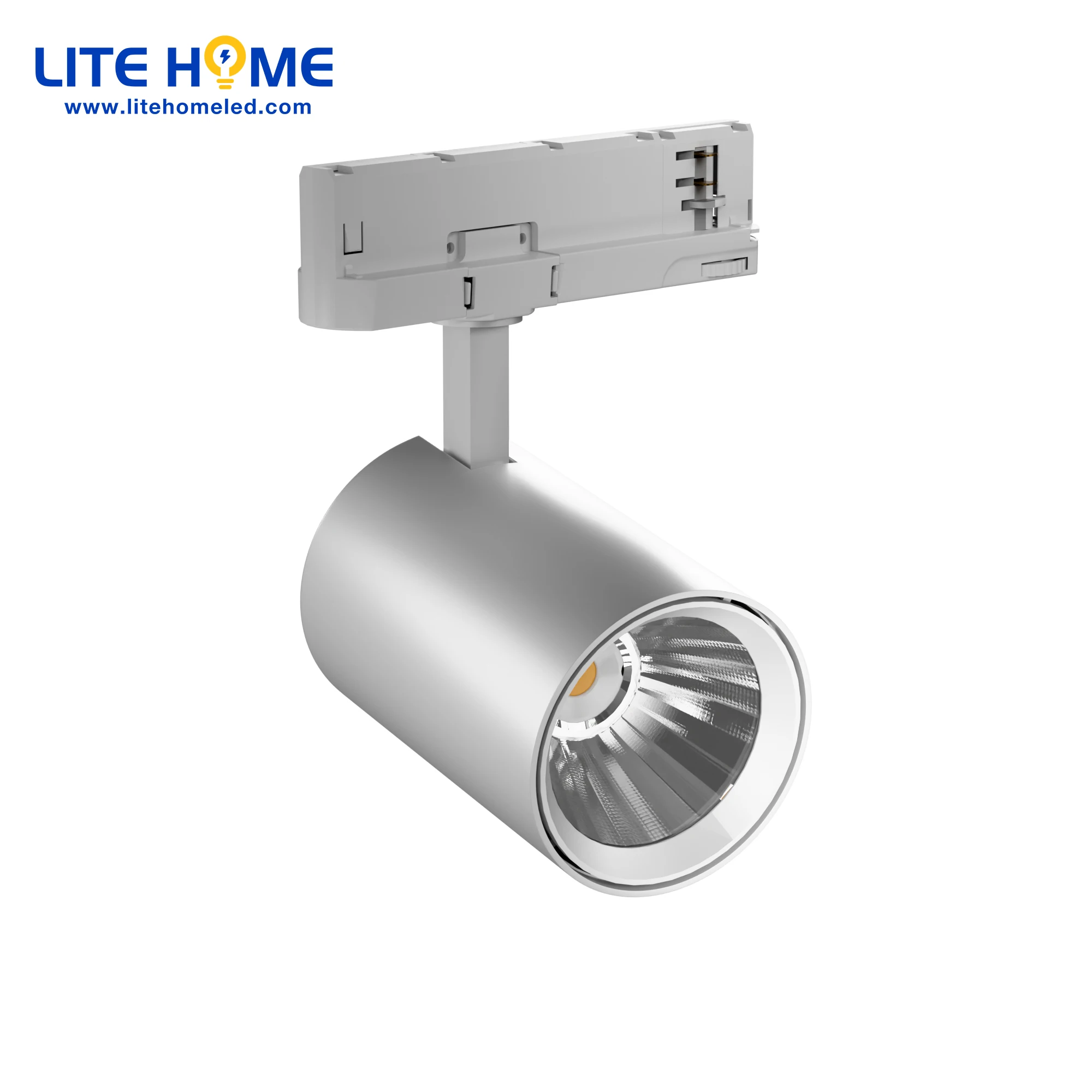 Commercial Modern LED Track Spotlight 20W COB Aluminum CRI90 with ...