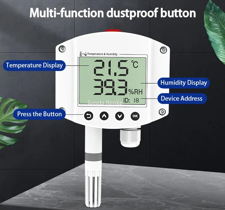 Smart Temperature Humidity Sensor with Modbus - RS-WS-*-2D-EX