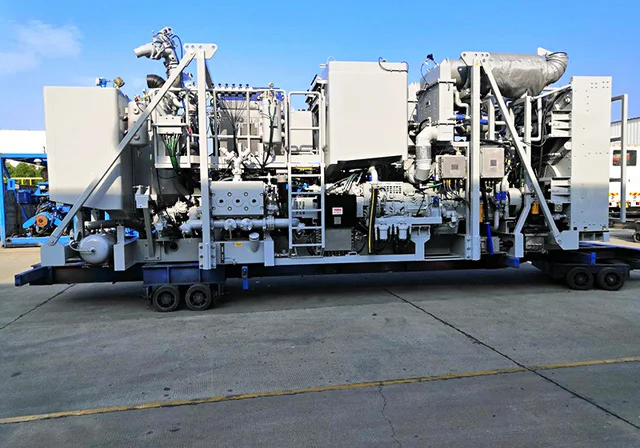 Twin Pump Cementing Skid Cementing Trailer Marine Explosion-proof Twin ...