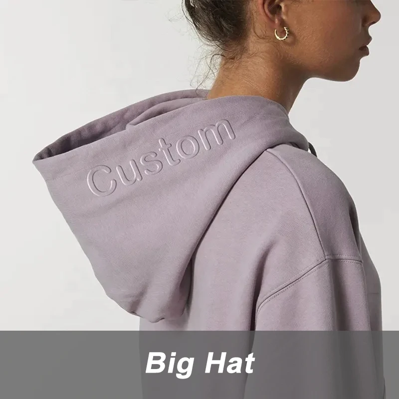 Custom Heavyweight 3d Embossed French Terry Crewneck Unisex Women ...