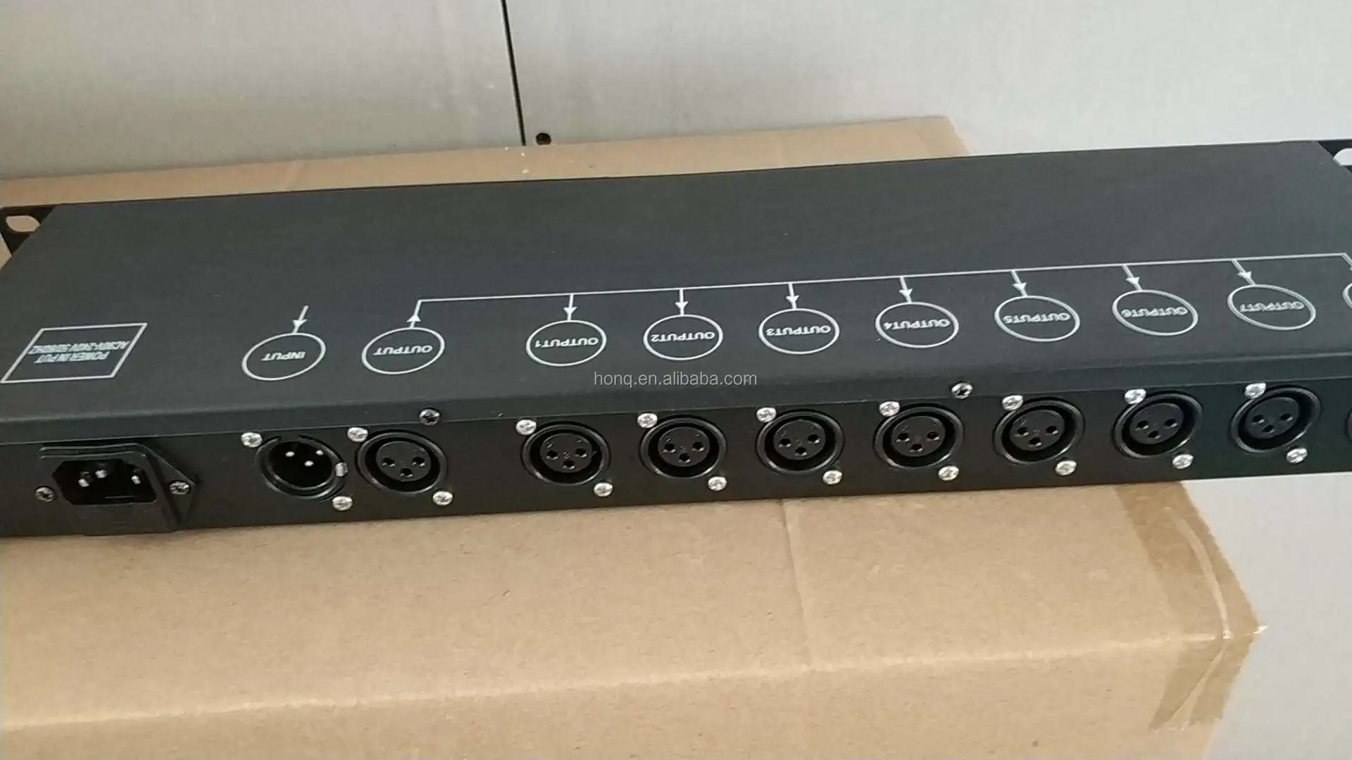 8 Way Dmx Splitter Ac90-240v With Optical Isolation Function Dmx In Out ...