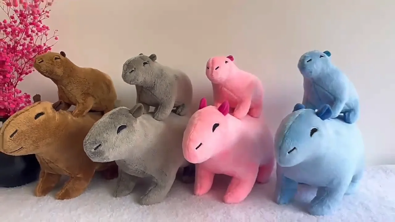 20cm/30cm Soft Capybara Plush Stuffed Animal Toys Fluffy Simulation Capybara Rodent Toy - Buy ...