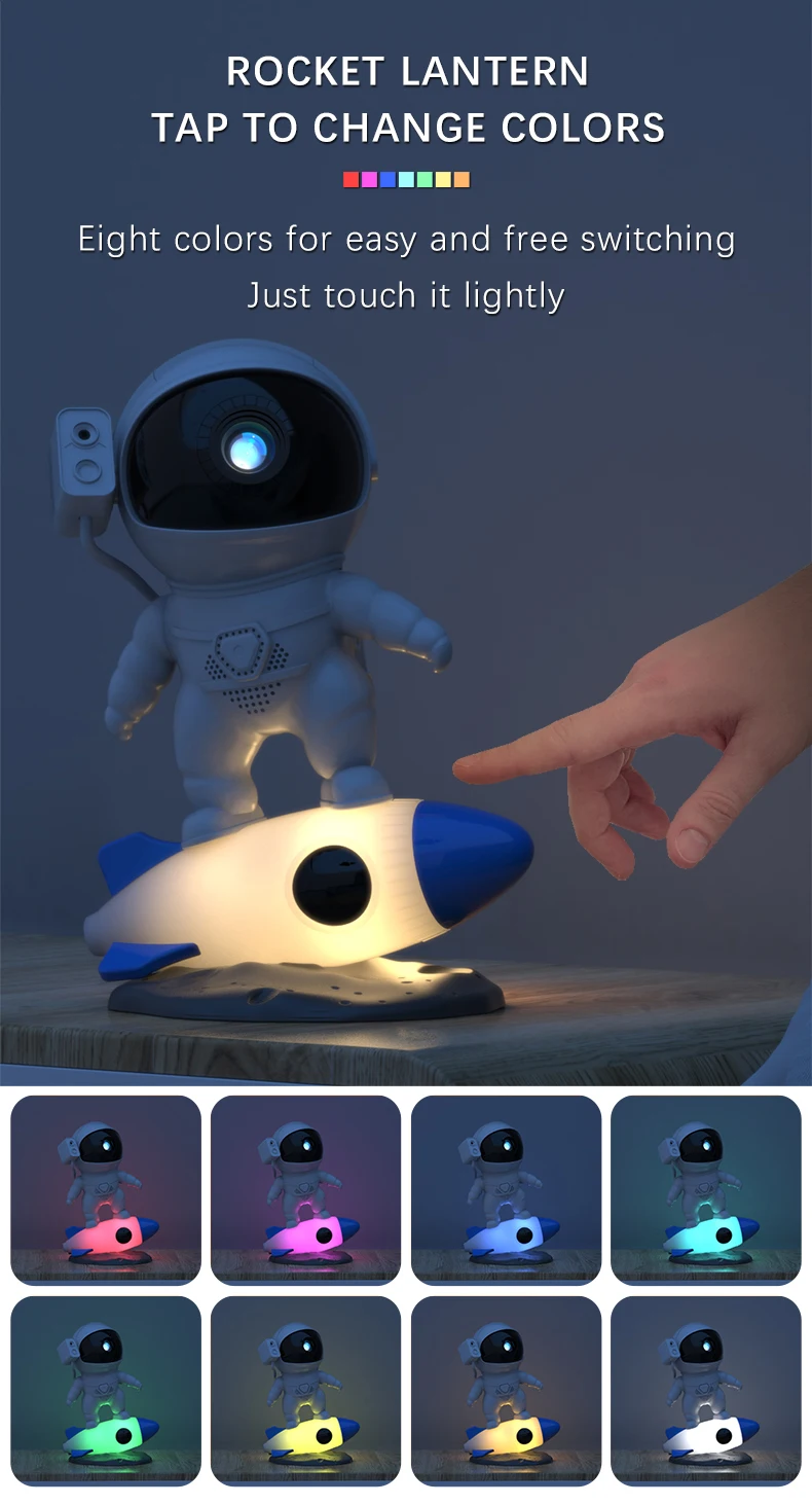 Astronaut Projector Night Light - 12 Interchangeable Films