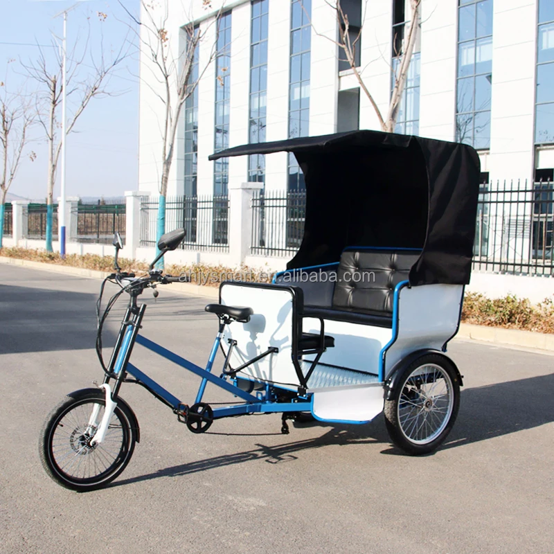 2024 Shock Absorption 5 Passengers Rickshaw Electric Bike Taxi 3 Wheel ...