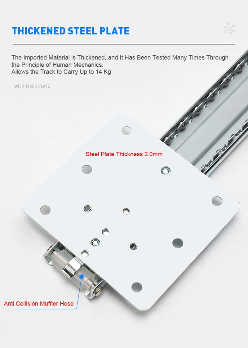 Furniture Hardware Hidden Drawer Slide Soft Close Sliding Cabinet ...