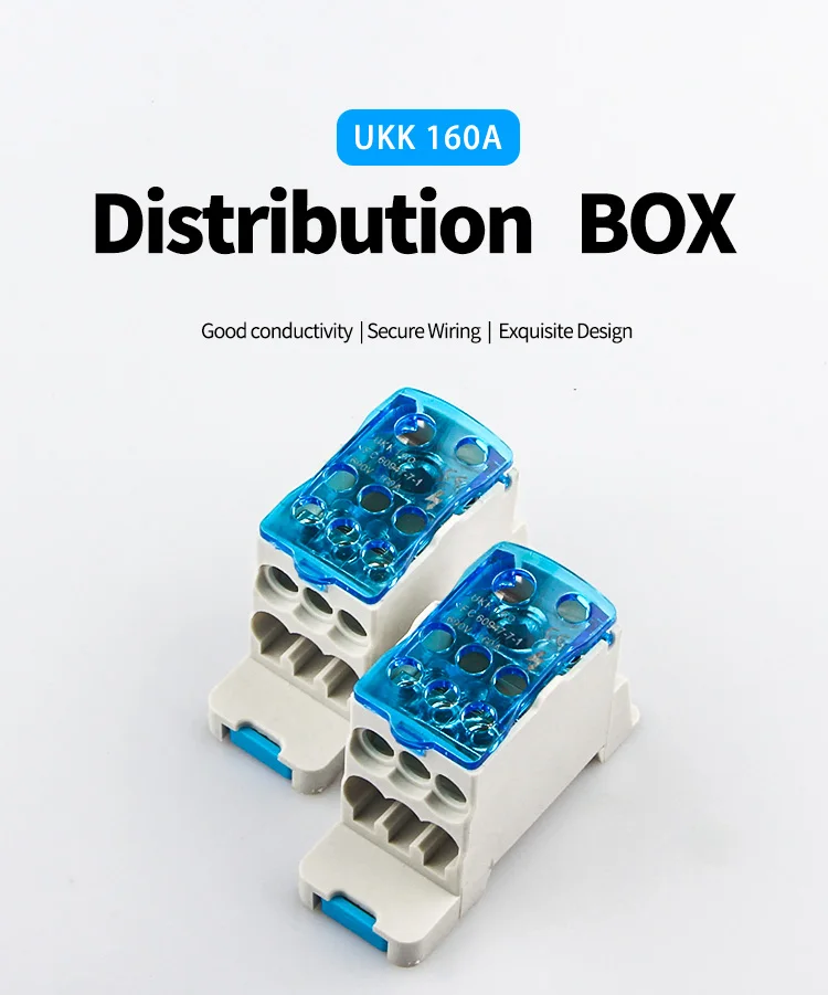 Din Rail Terminal Block One In Six Out Power Distribution Block ...