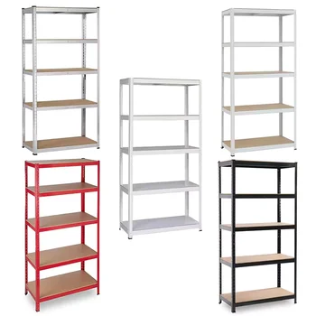 5 Tiers Boltless Rivet Racking System Z Beam Heavy Duty Boltless Metal ...